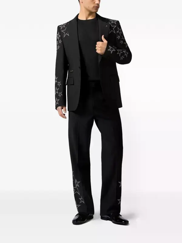 Philipp Plein Studs Star-detail Blazer