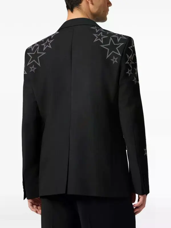 Philipp Plein Studs Star-detail Blazer