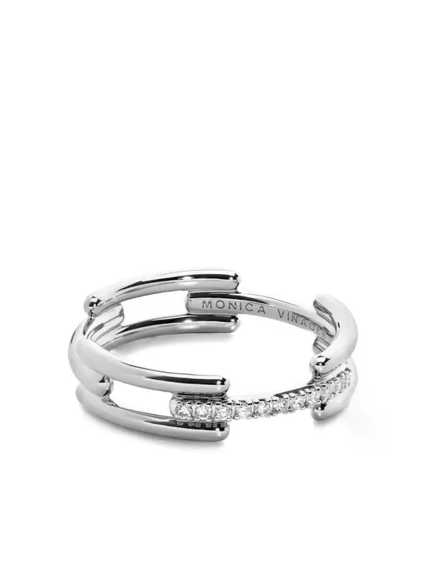 Monica Vinader Link Diamond Ring