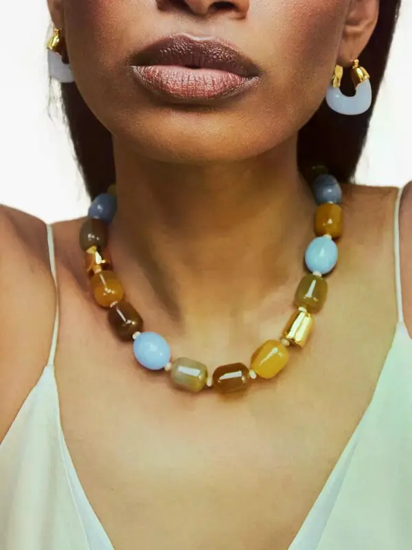 LIZZIE FORTUNATO Beaded Chain Necklace