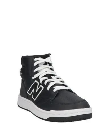 NEW BALANCE High-top Leather Sneakers - Black