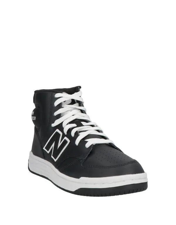 NEW BALANCE High-top Leather Sneakers - Black