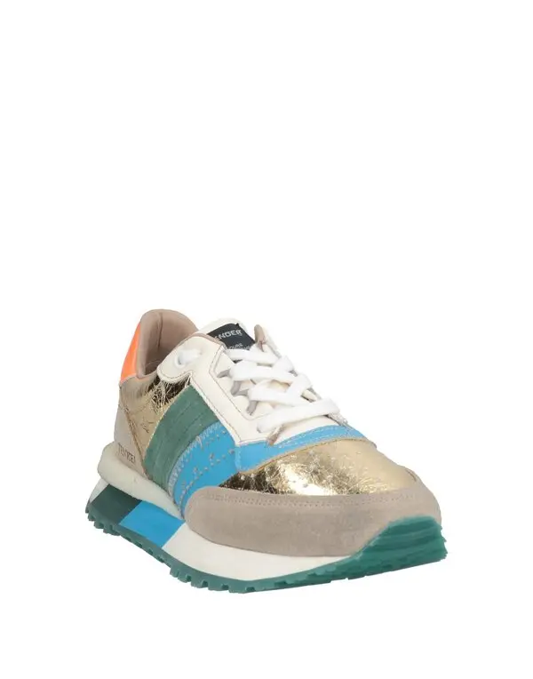 HIDNANDER Leather Sneakers - Gold