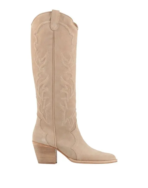 Maje Leather Cowboy Boots