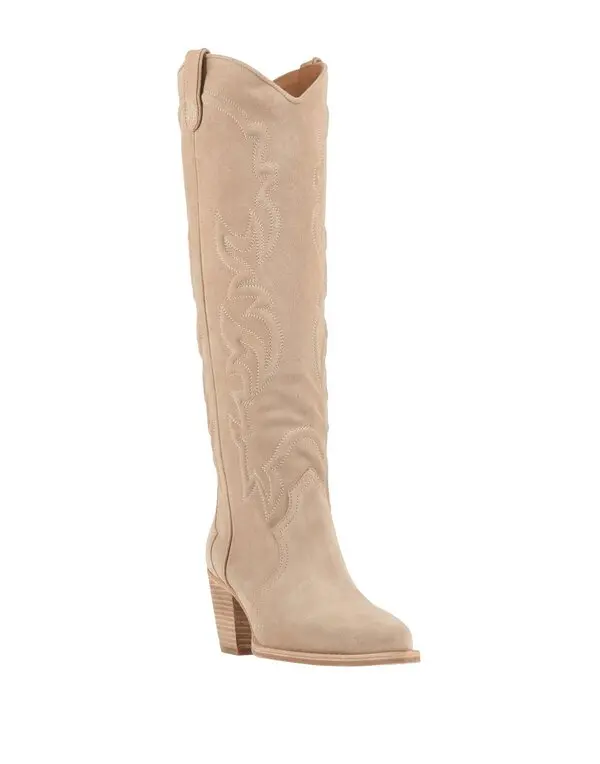 Maje Leather Cowboy Boots