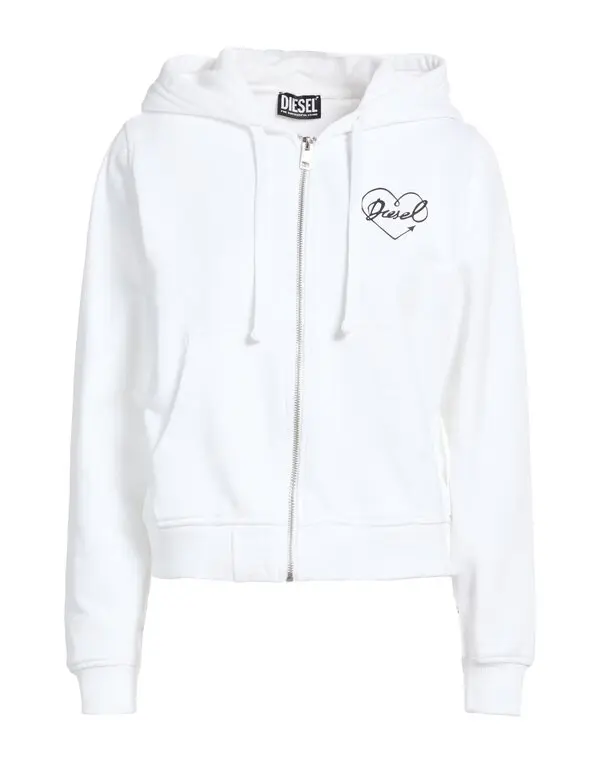 DIESEL® Cotton French Terry Sweatshirt - White