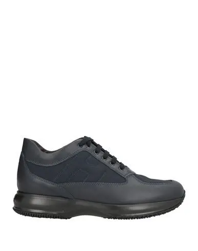 Hogan Leather And Textile Sneakers - Blue