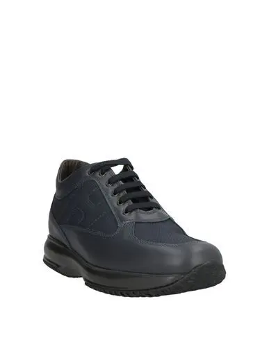 Hogan Leather And Textile Sneakers - Blue