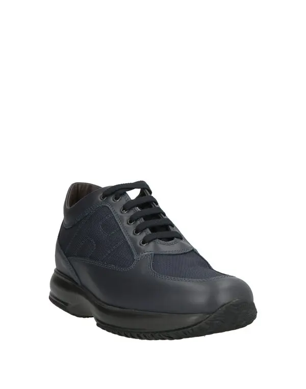 Hogan Leather And Textile Sneakers - Blue