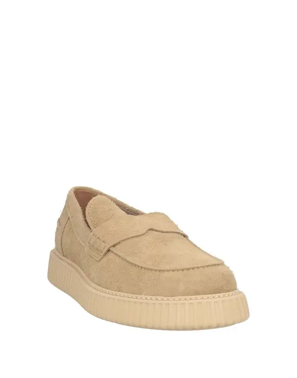 Hogan Sand Leather Loafers