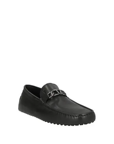 TOD'S Leather Loafers With Embellished Detail - Black