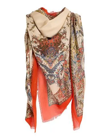 Etro Scarf Modal, Silk - Beige