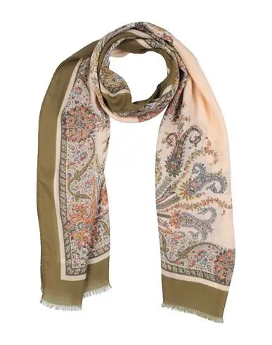 Etro Scarf Military Modal, Silk - Green