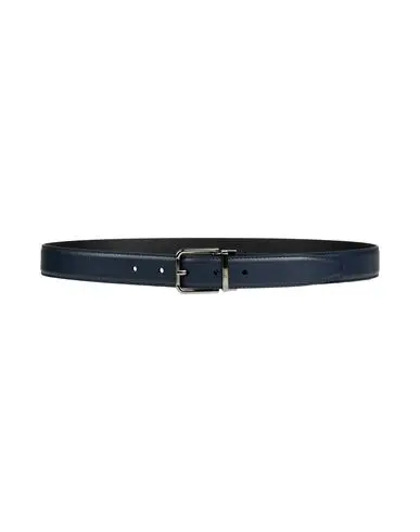 Dolce & Gabbana Leather Belt - Navy