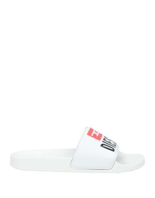 DIESEL Rubber Pool Slides - White