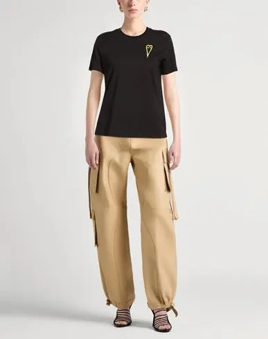 DIESEL® Cotton T-shirt With Graphic Print - Black