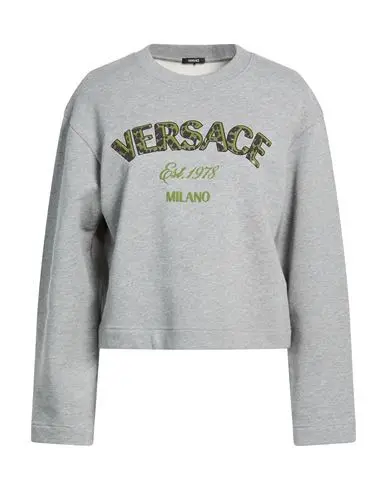 Versace Sweatshirt In Cotton And Elastane - Grey