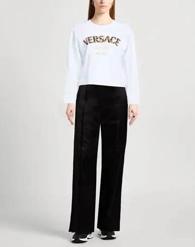 Versace Sweatshirt In Cotton And Elastane - White