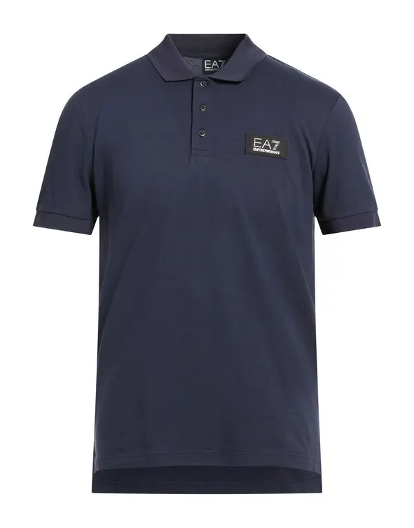 EA7 Polo Shirt Size Cotton - Navy