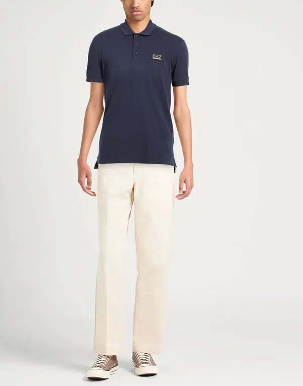EA7 Polo Shirt Size Cotton - Navy