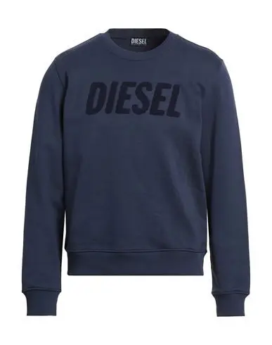 DIESEL® Cotton-blend Flocked French Terry Sweatshirt - Blue