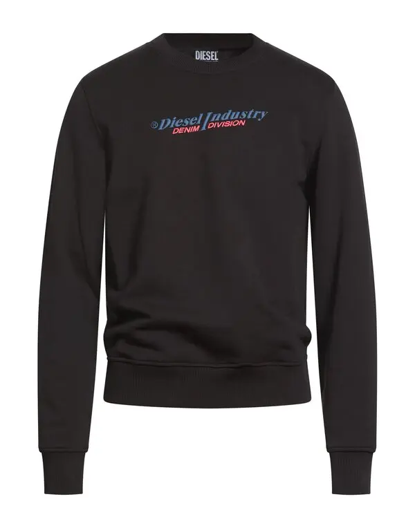 DIESEL® Cotton And Elastane Sweatshirt - Black