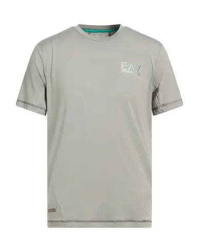 EA7 Crewneck T-shirt With Logo Print - Grey