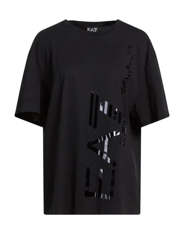 EA7 Logo-print Cotton T-shirt