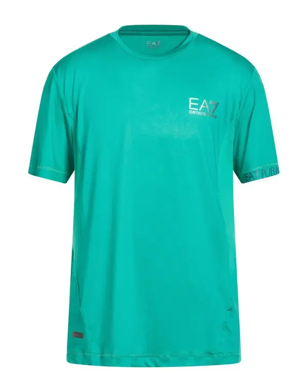 EA7 T-shirt Size Polyester, Elastane - Green
