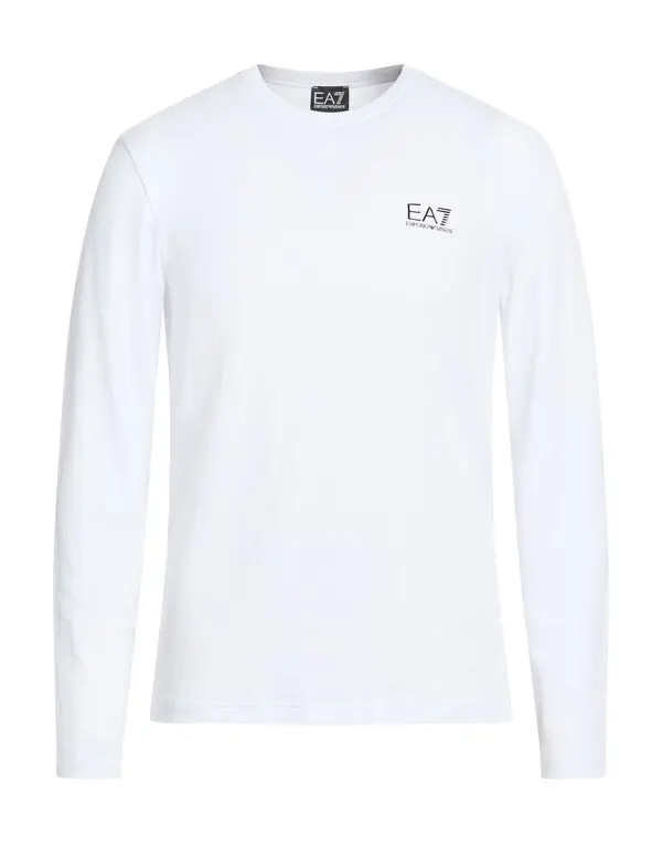 EA7 Cotton And Elastane Long Sleeve T-shirt