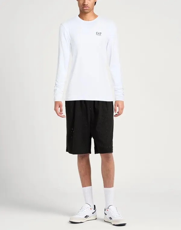 EA7 Cotton And Elastane Long Sleeve T-shirt
