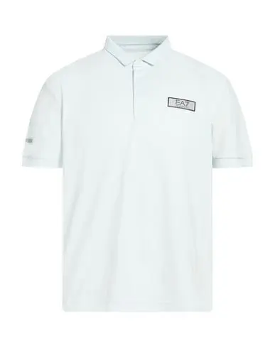 EA7 Polo Shirt Sky Size Polyester, Cotton, Elastane