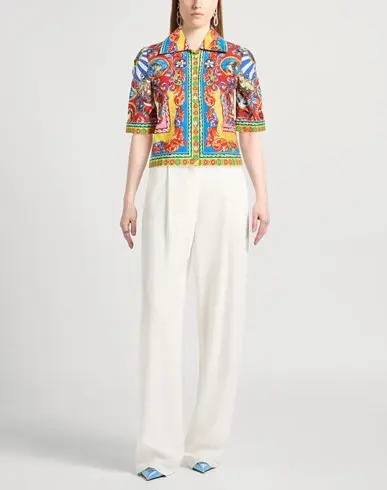 Dolce & Gabbana Multicolor Cotton Poplin Shirt