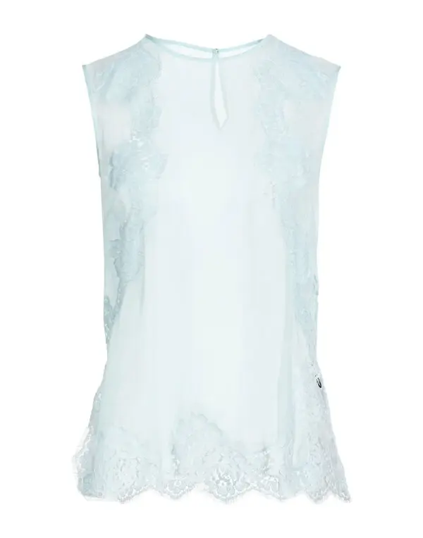 Dolce & Gabbana Silk Blend Top - Blue