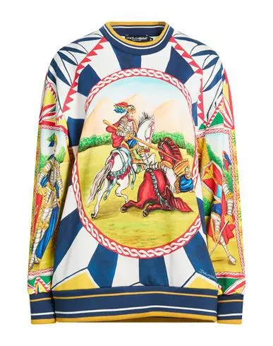 Dolce & Gabbana Printed Cotton Sweatshirt - White