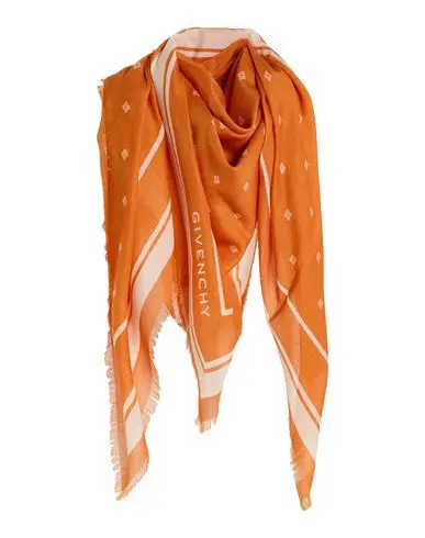 Givenchy Scarf Cashmere, Silk - Orange