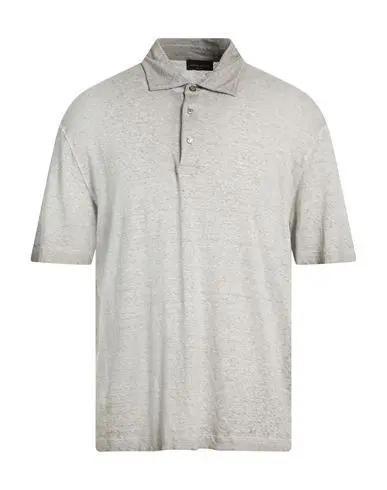 ROBERTO COLLINA Polo Shirt Size Linen, Elastane