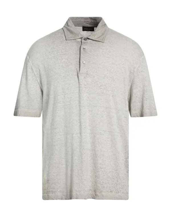 ROBERTO COLLINA Polo Shirt Size Linen, Elastane