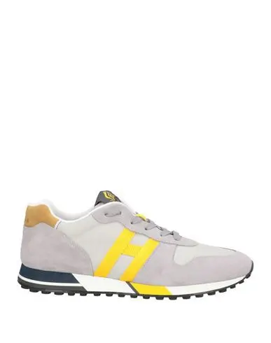 Hogan Low-top Sneakers With Suede Trims - Grey