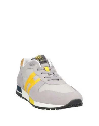 Hogan Low-top Sneakers With Suede Trims - Grey
