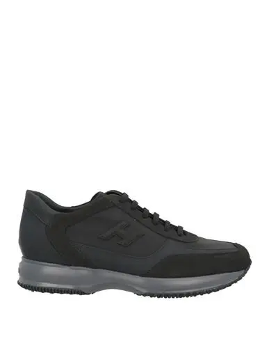 Hogan Textile And Leather Sneakers - Black