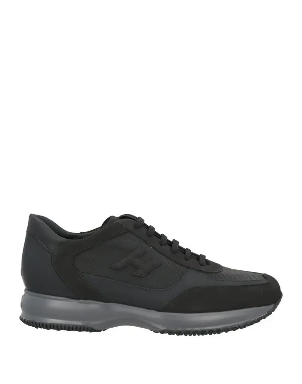 Hogan Textile And Leather Sneakers - Black