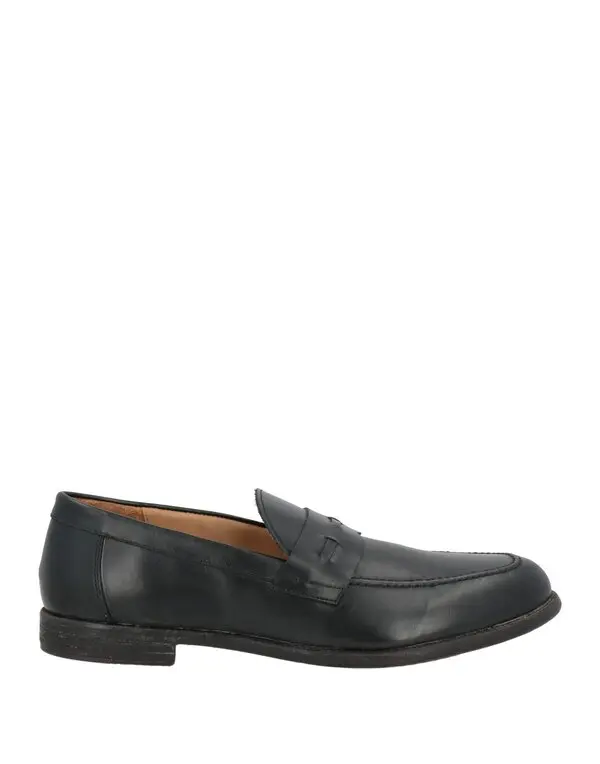 MOMA Black Leather Penny Loafers Moma Women main image 4