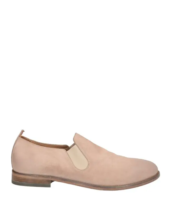 Moma Dark Leather Loafers - Sand