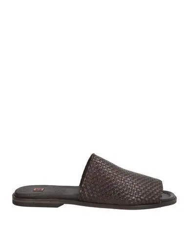 Moma Dark Calfskin Slide Sandals