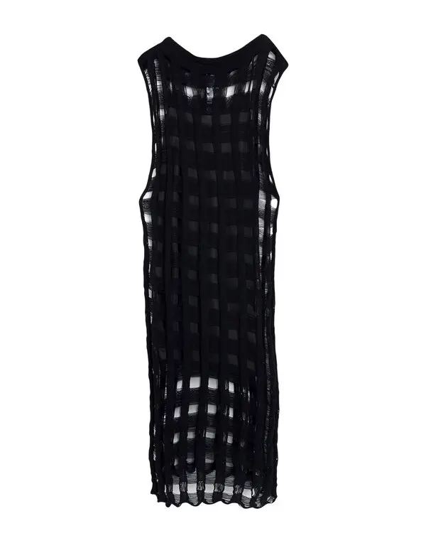 Liviana Conti Knitted Bodycon Maxi Dress In Black - 37% Off | Editorialist