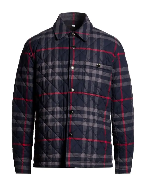 Burberry Quilted Cotton Puffer Jacket - Blue