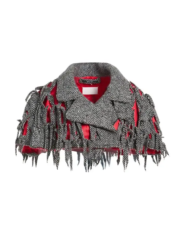 MAISON MARGIELA Wool Herringbone Cape