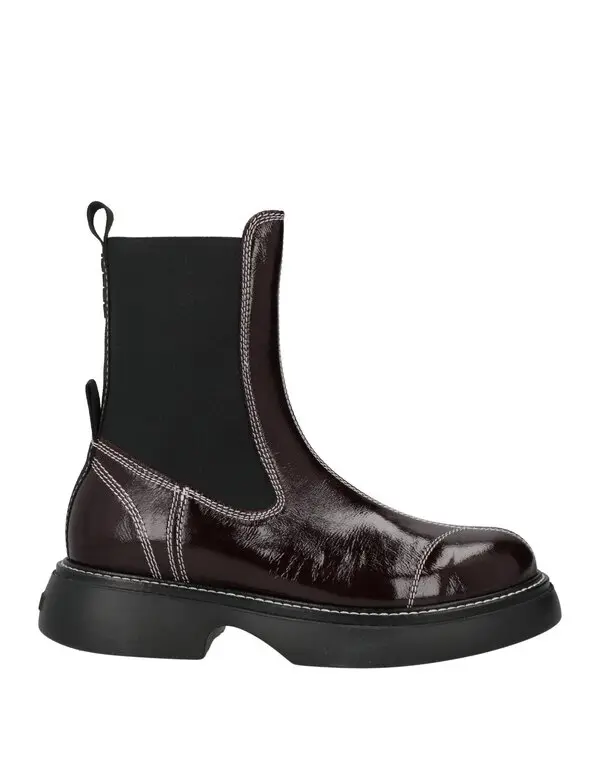 GANNI Ankle Boots - Red
