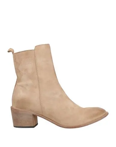 Moma Leather Ankle Boots - Beige